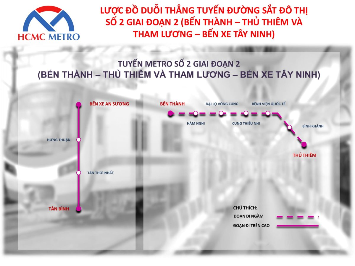 Toàn bộ thông tin và tiến độ Tuyến Metro Số 2 mới nhất 2024