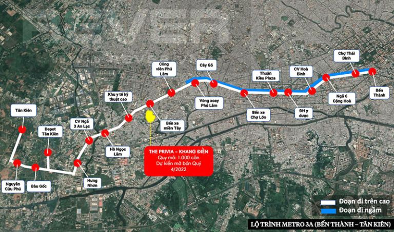 Sơ đồ các tuyến Metro TP.HCM theo quy hoạch mới 2025